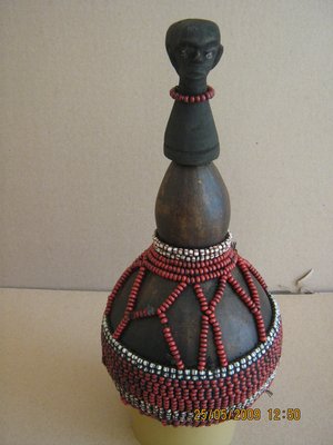 Dr Magagane – Nhunguvani Red and White Muthi Bottle – Natalie Knight